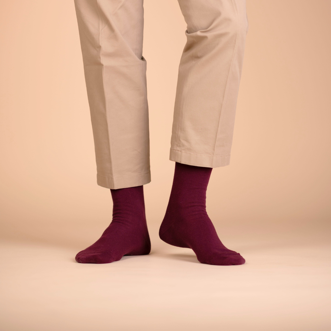 SMART BURGUNDY – Snug Socks Co.